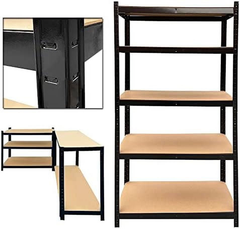 HYHBIBOOM 5 Tier Metal Shelving Unit Adjustable Shelves Garage Utility ...