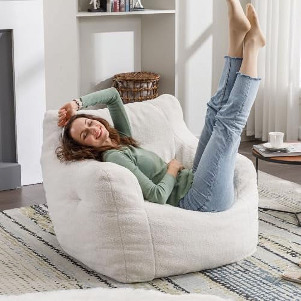 HYHBIBOOM Lyon Sence Bean Bag Chairs with Armrest Soft Memory Foam ...