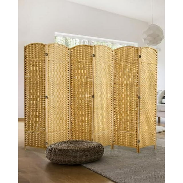 HYHBIBOOM Room Divider 4 Panel Room Divider Wall 6ft Tall Divider for ...