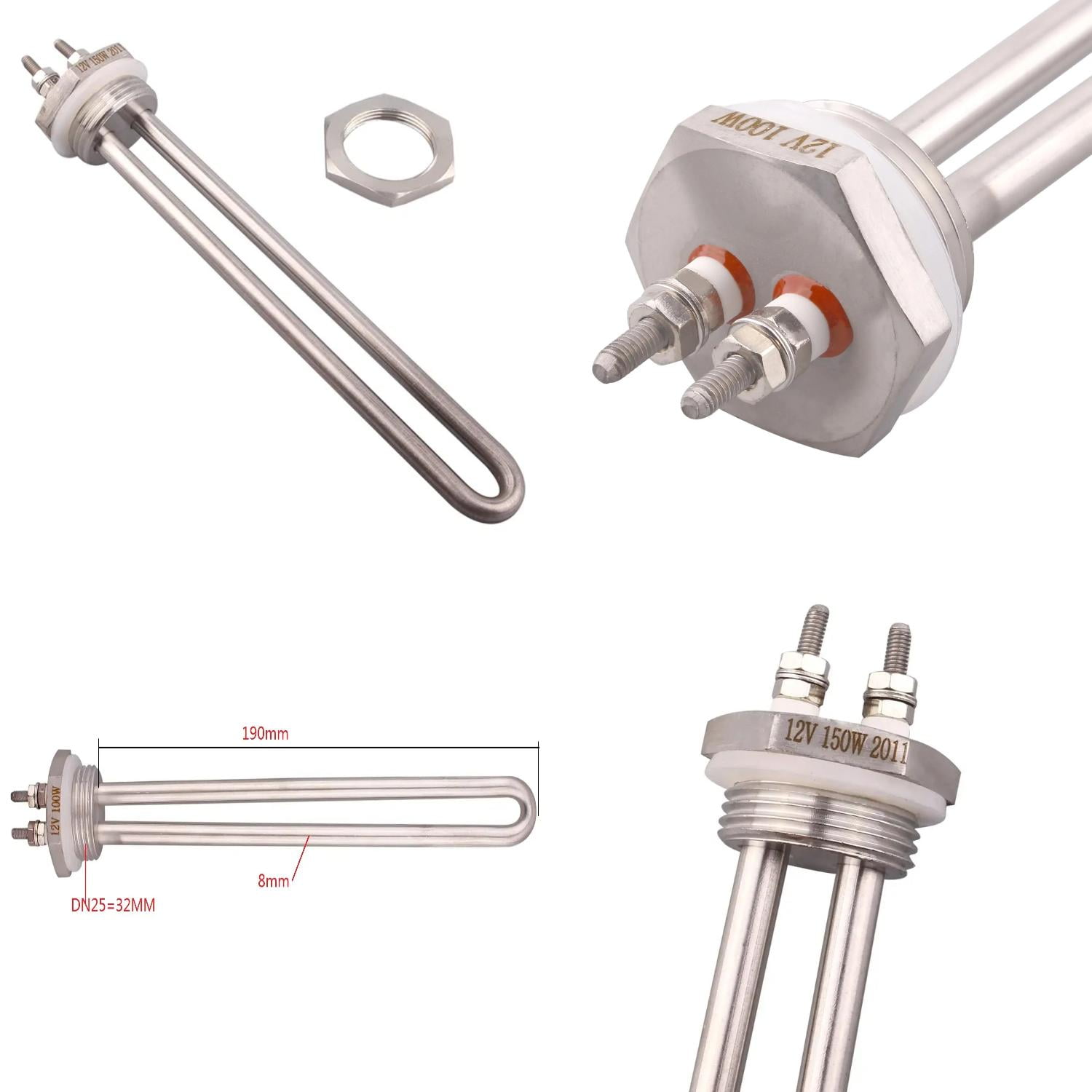 HYHENGY Powerful 200w and 150w Efficient U Shape Solar Resistance ...