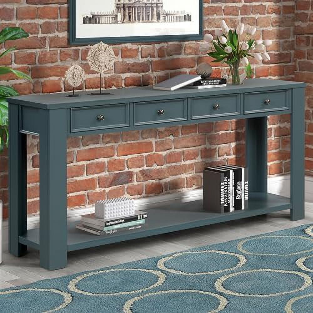 HYHOME Console Table for Entryway Hallway Easy Assembly Long Sofa Table ...