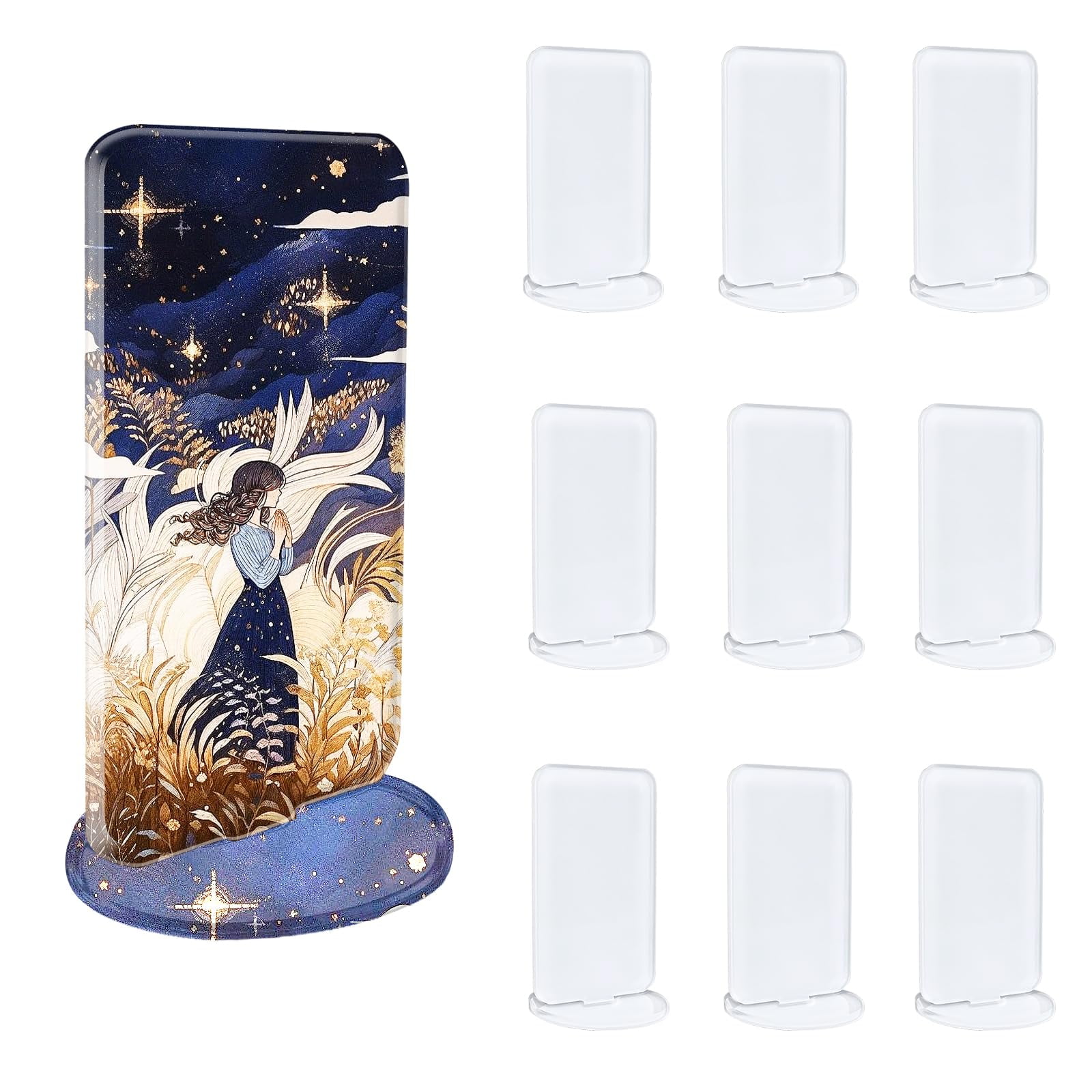 HYHOSHI 10 Pack Sublimation Blanks Acrylic Photo Display Stand, 4" x 2. ...