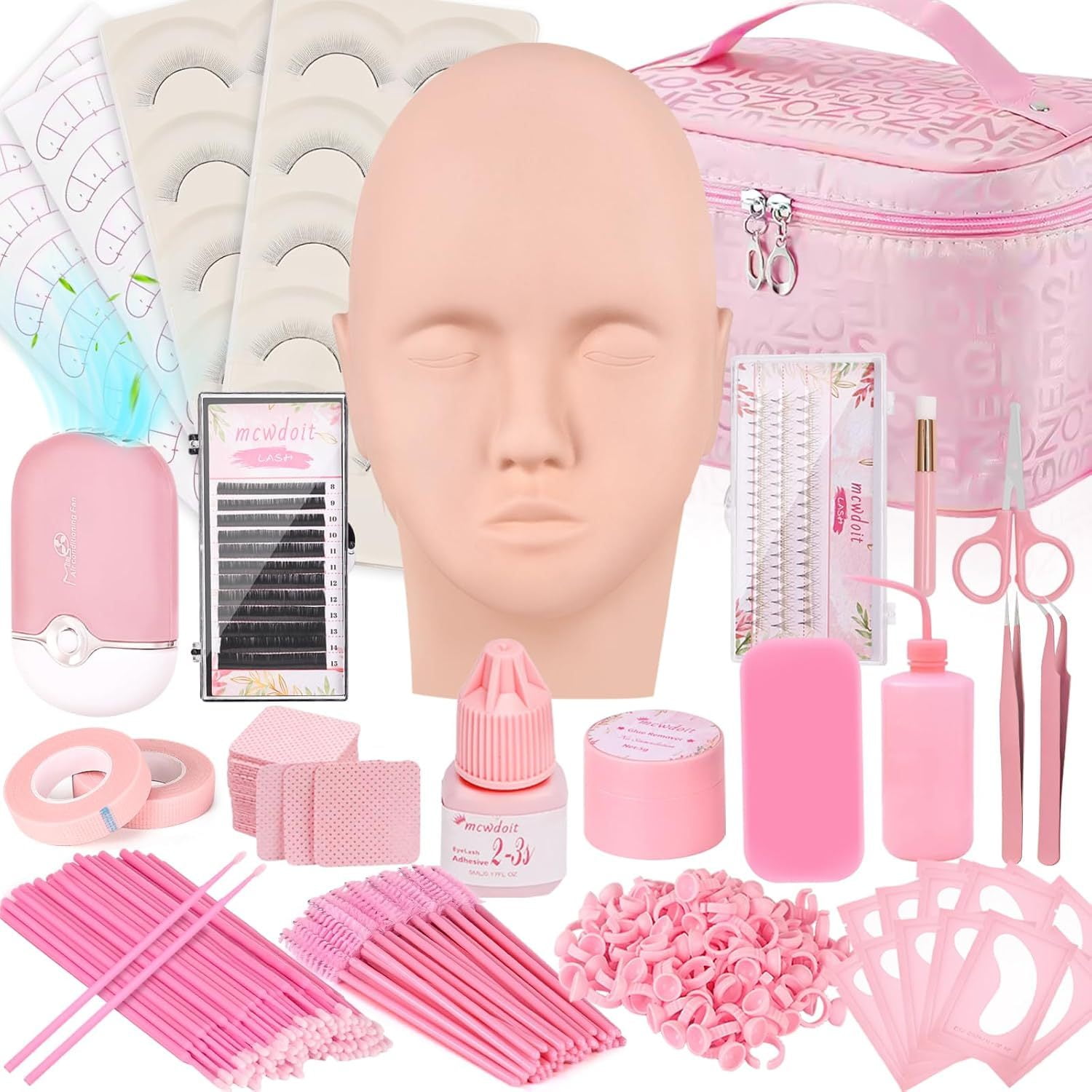 HYJF Lash Extension Kit Professional Eyelash Extensions Practice Set ...