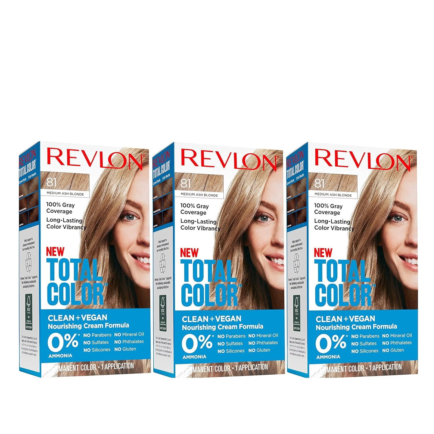 HYJF Permanent Hair Color, Permanent Hair Dye, Total Color with 100% ...