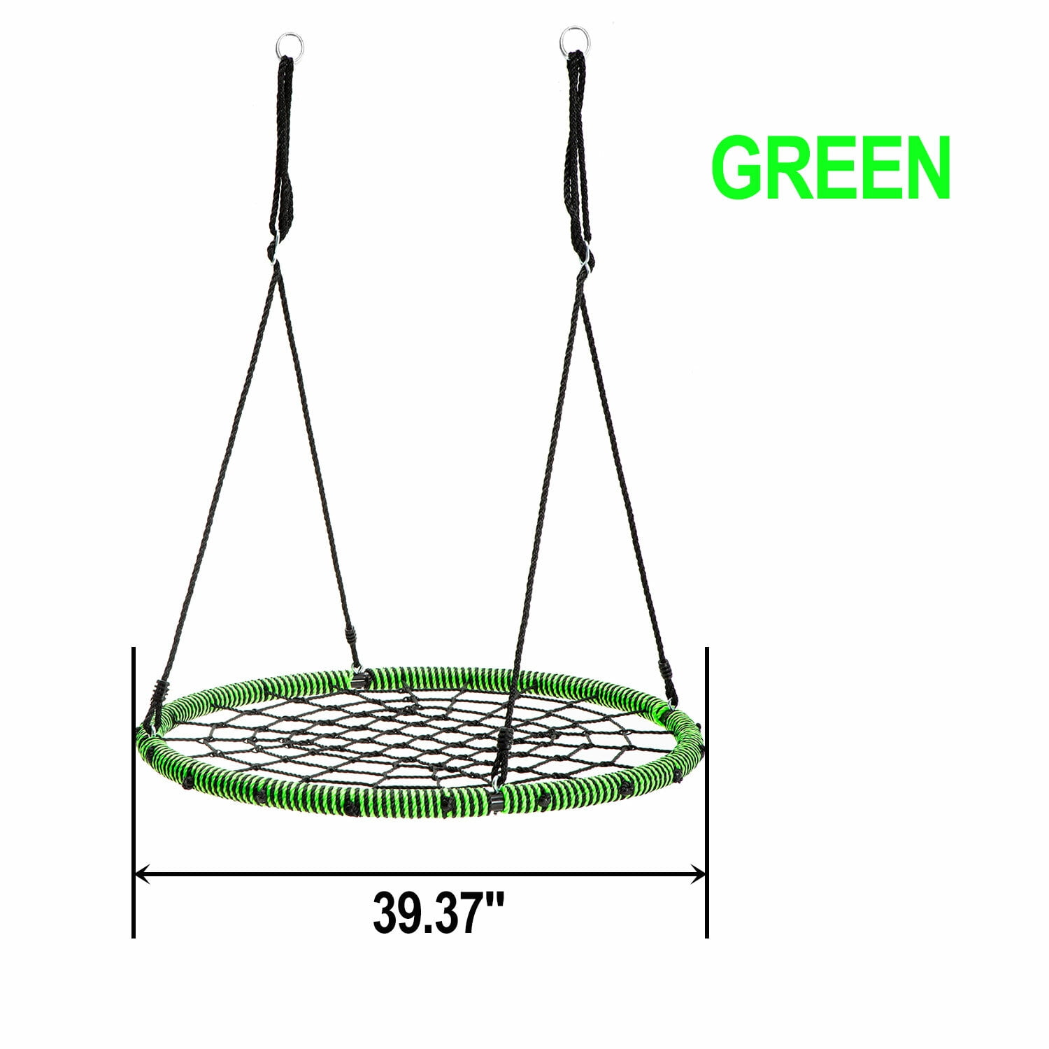 HYJY 40” Spider Web Tree Swing Outdoor Saucer Tree Swing 330lb Weight ...