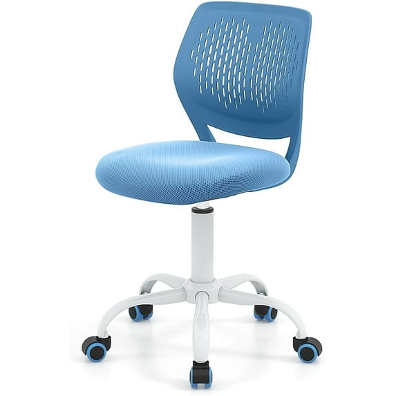 HYJY Small Home Office Desk Chair, Swivel Rolling Study Computer Chair ...