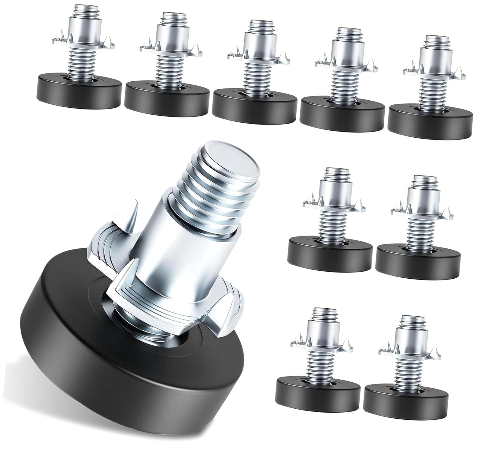 HYKE 1/4" Thread Furniture Feet Levelers, 12 PCS Adjustable Feet ...