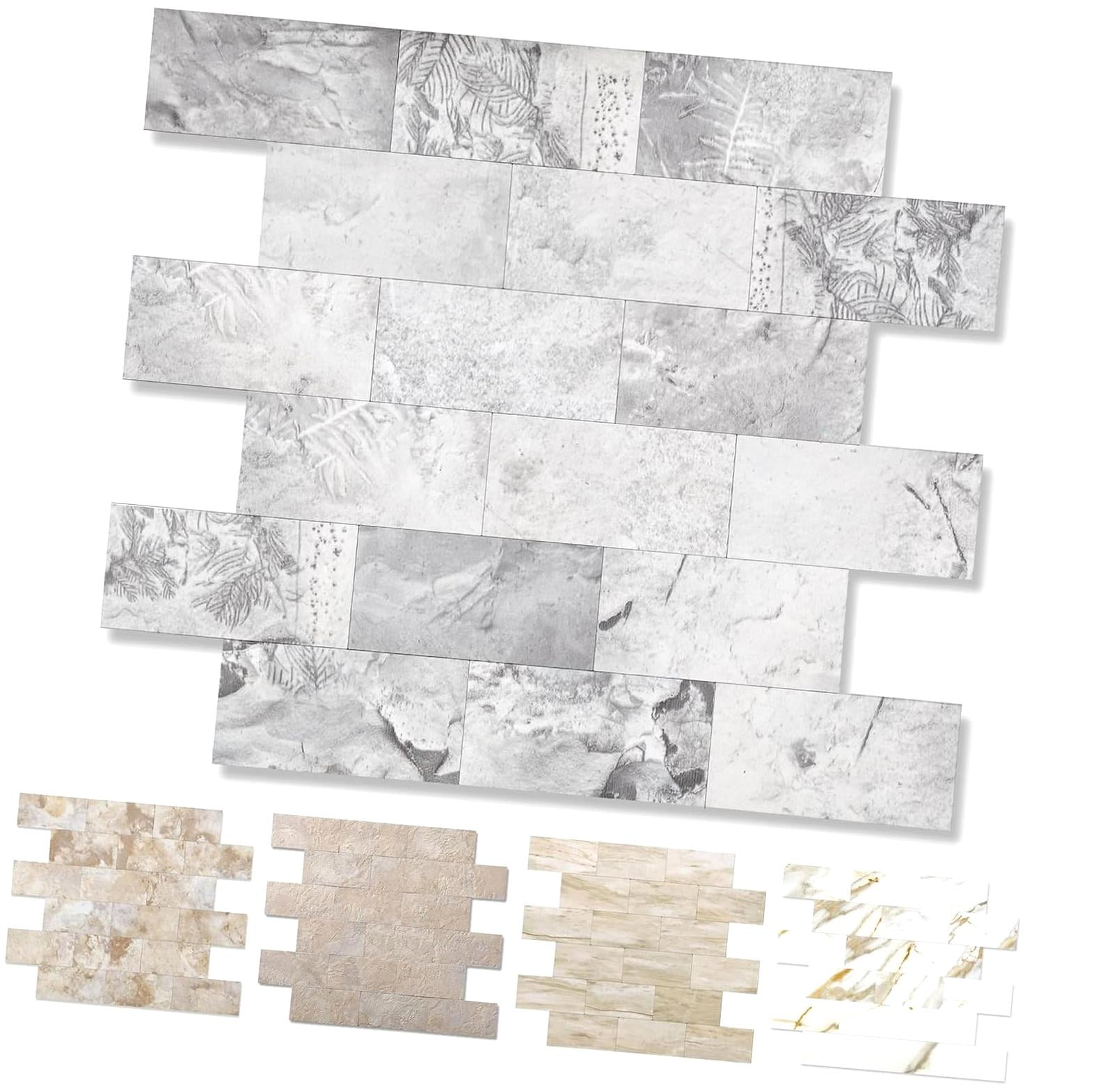 HYKE 1-Pack Peel and Stick Tile 12"X12" PVC Wall Tiles, Stick on for ...