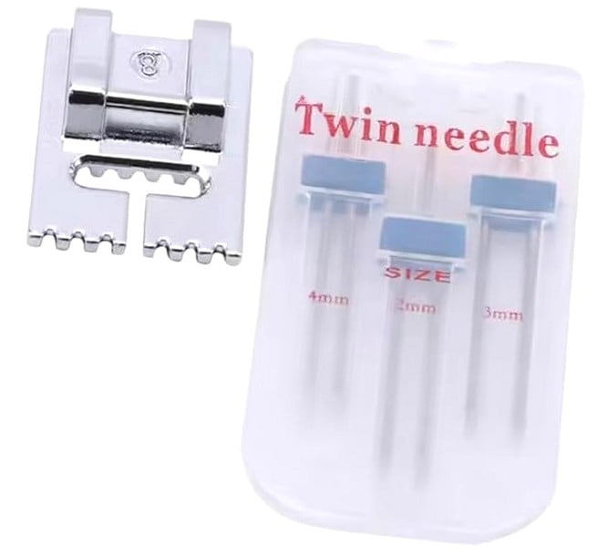 HYKE 1 Set Twin Stretch Machine Needle Double Twin Needles Sewing ...