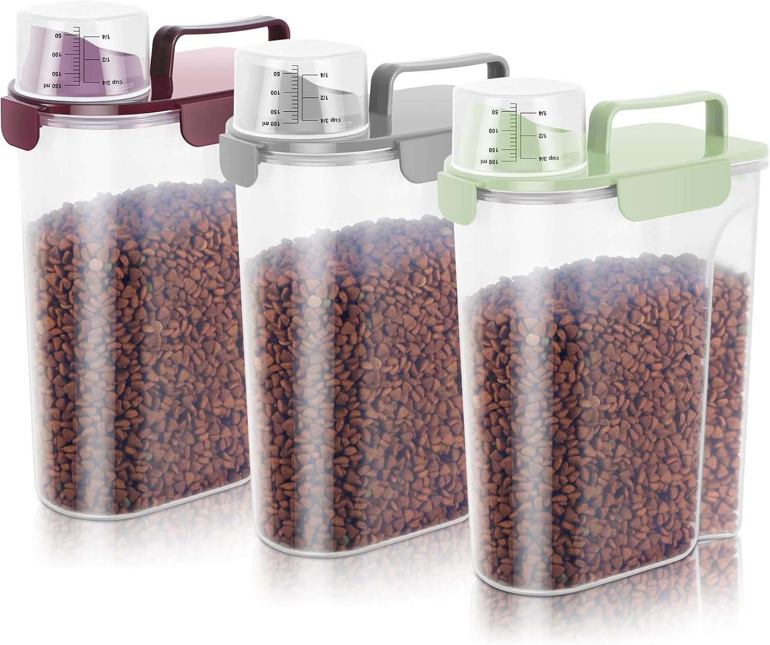 HYKE 10-20Lbs Portable Dog Food Storage Container with Upgraded Large ...