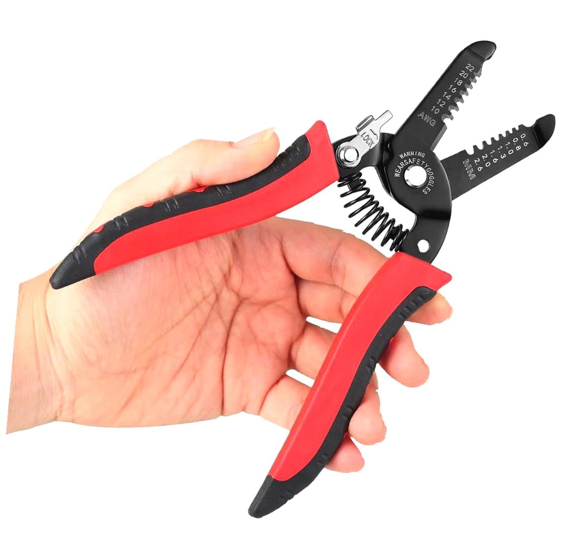 HYKE 10-22 AWG Wire Stripper Cutter, Versatile Multi-Size Wire ...
