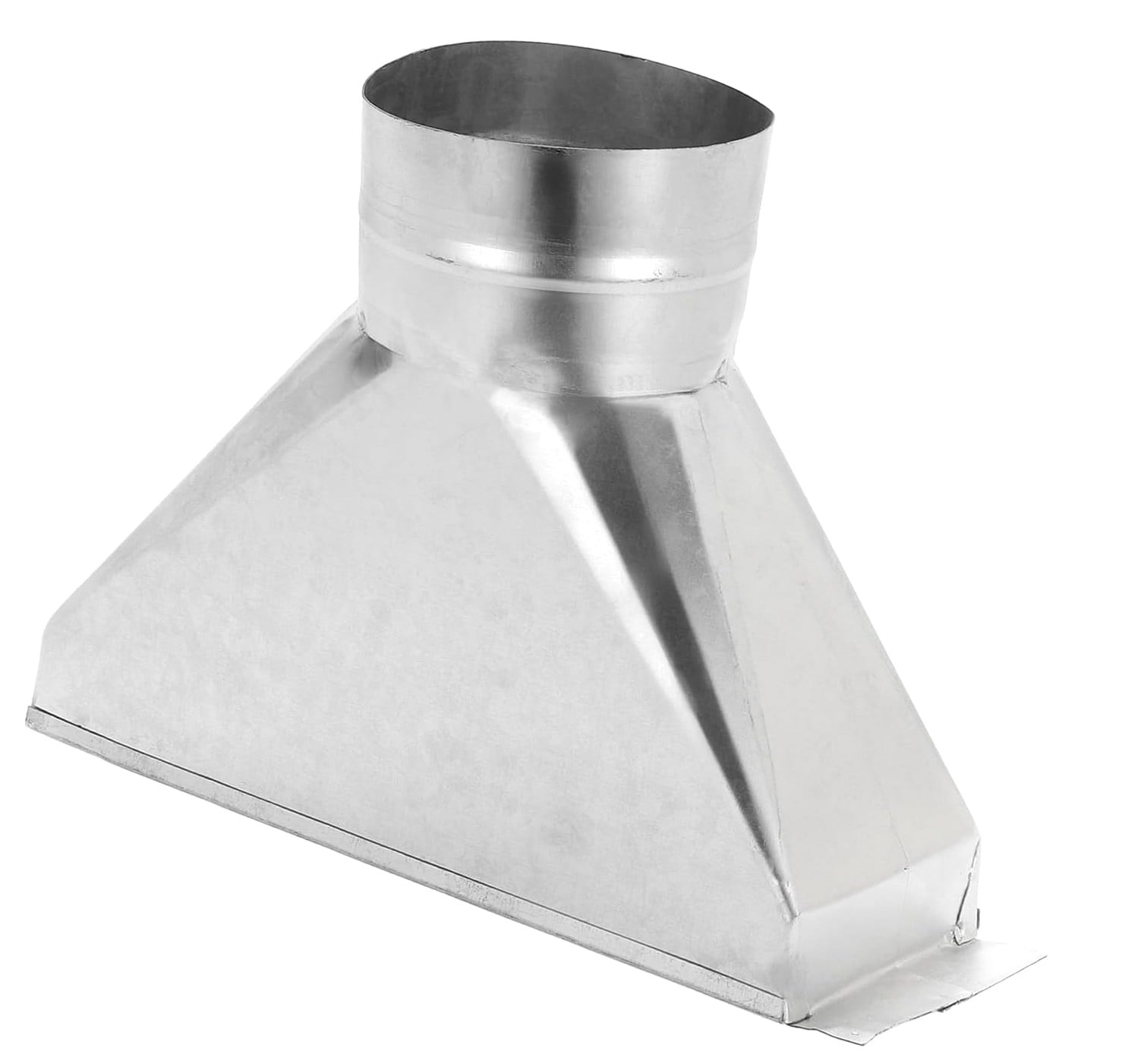 HYKE 10" 4" 8" Duct Pipe Transition Adapter, Galvanized Steel ...