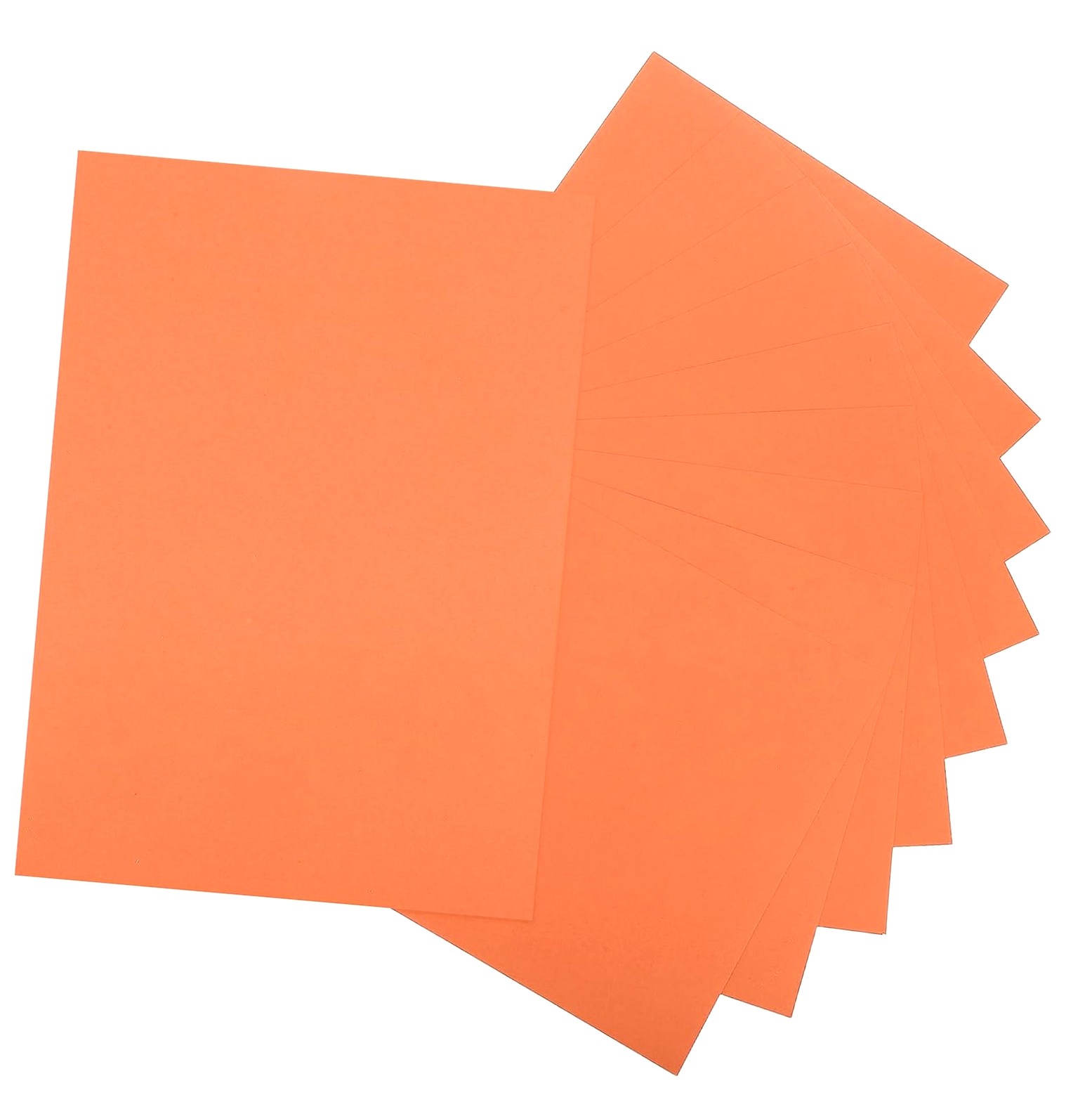 HYKE 10 Orange Cardstock Printer Paper 8.5" 11" Thick Paper Sheet ...