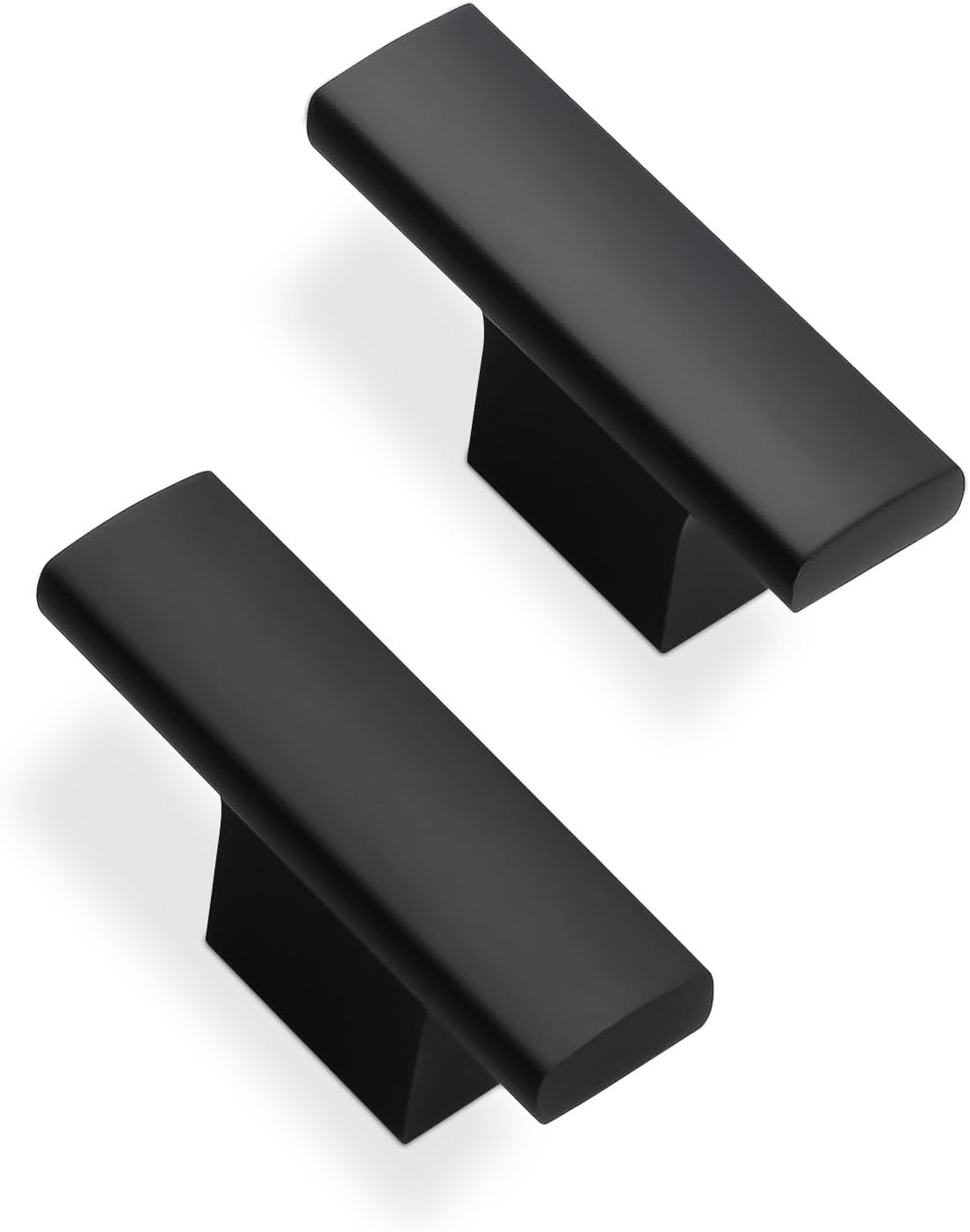 HYKE 10 Pack Kitchen Cabinet Knobs Matte Black Cabinet Knobs Black Drawer Knobs Solid Kitchen ...