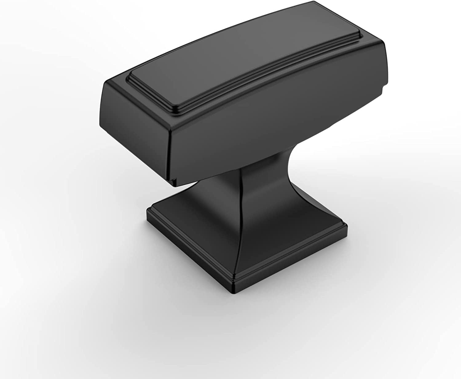 HYKE 10 Pack Matte Black Cabinet Knobs 1.4 Inch(35mm) Single Hole Cabinet Handles Dresser Knobs ...