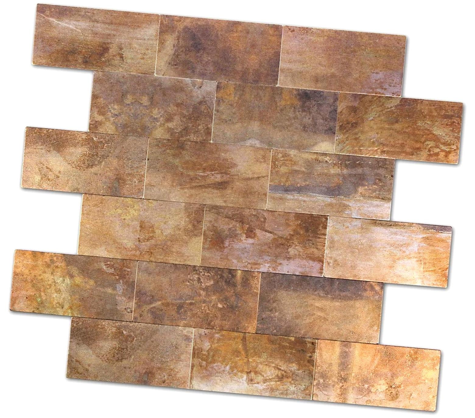 HYKE 10-Pack Peel and Stick Tile 12"X12" PVC Wall Tiles, Stick on for ...