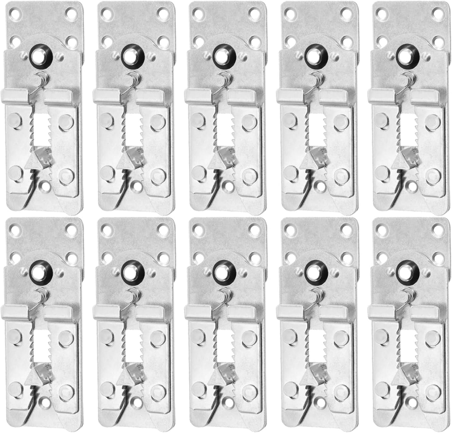 HYKE 10 Pack Sectional Couch Connector, 5.5inch × 2.2inch Galvanized ...