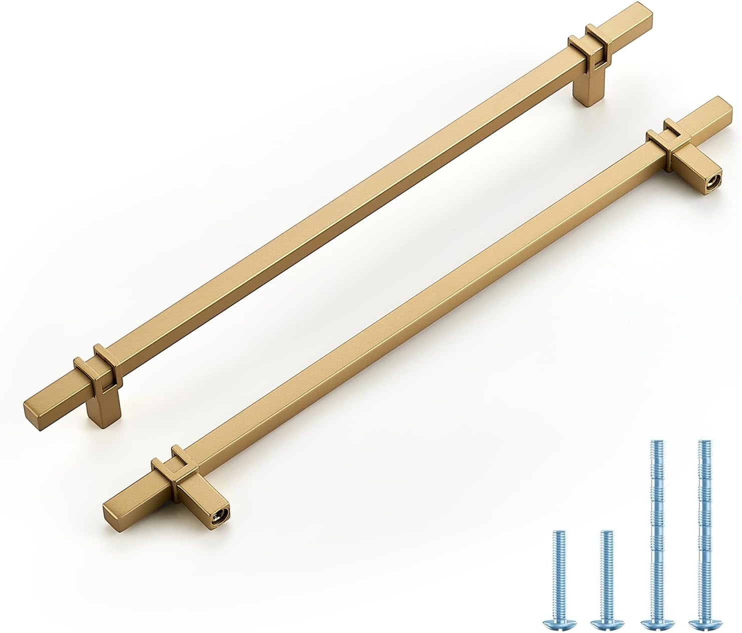 HYKE 10 inch Cabinet Handles, 3 Pack Kitchen Cabinet Handles Gold ...