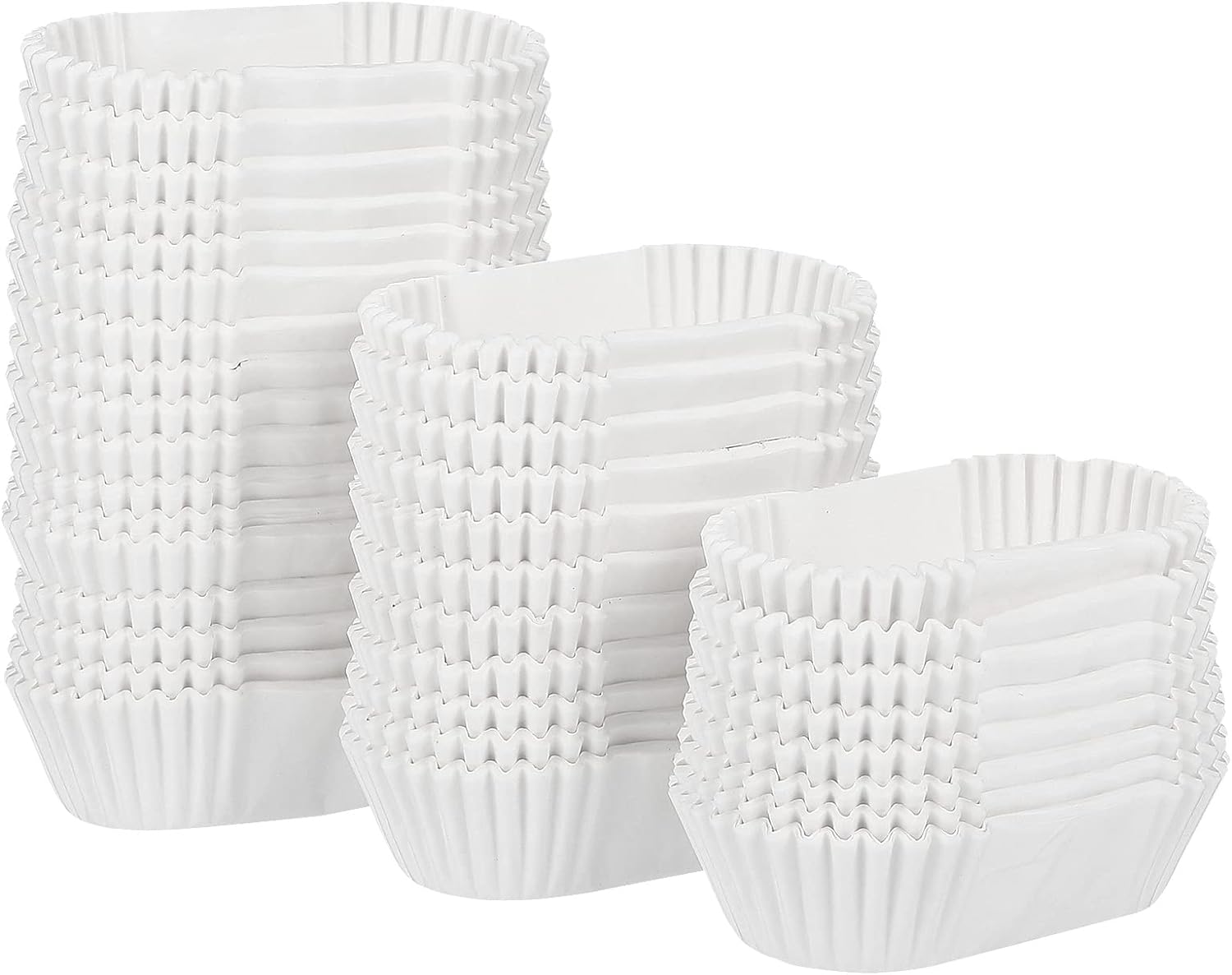 HYKE 1000Pcs Oval Cake Paper Tray, Mini Loaf Pan Liners Ba Cup ...