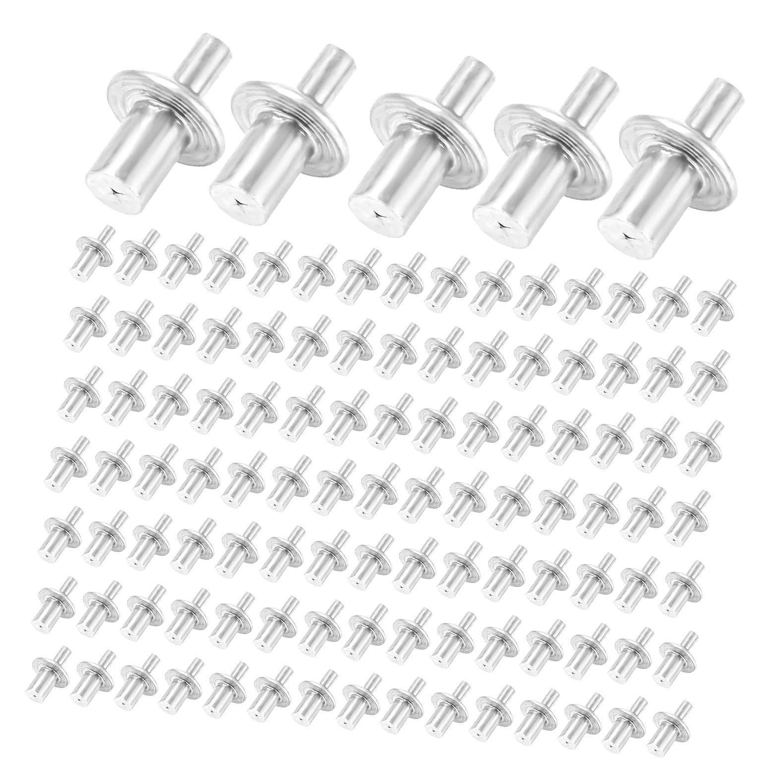 HYKE 100pcs Drive Rivets, Aluminum Core Rivets with Round Rivets Knock ...
