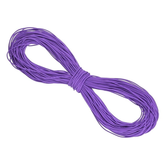 HYKE 109 Yards (100m) Bungee Cord Heavy Stretch String Rope 2mm Dark for Crafting Sewing Straps ...