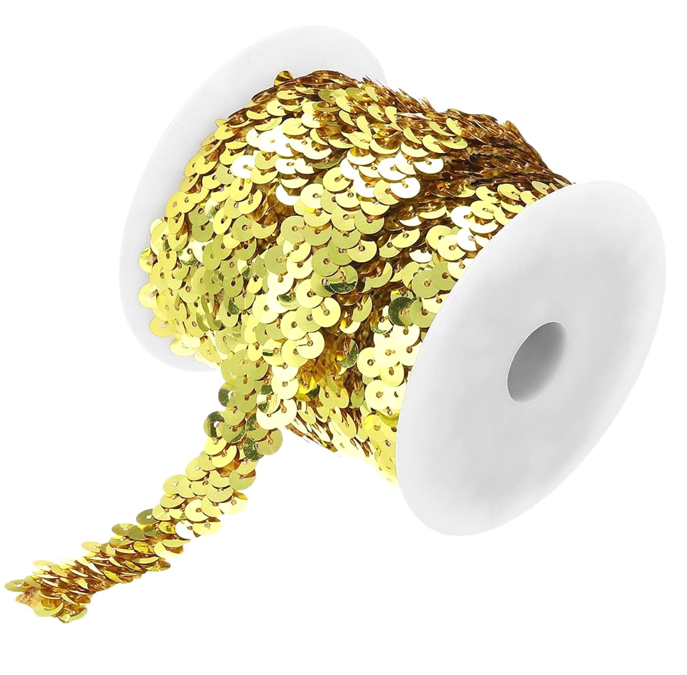 HYKE 11 Yards 0.8 Inch Sequins 3 Row Flat Sequin Strip Paillette ...