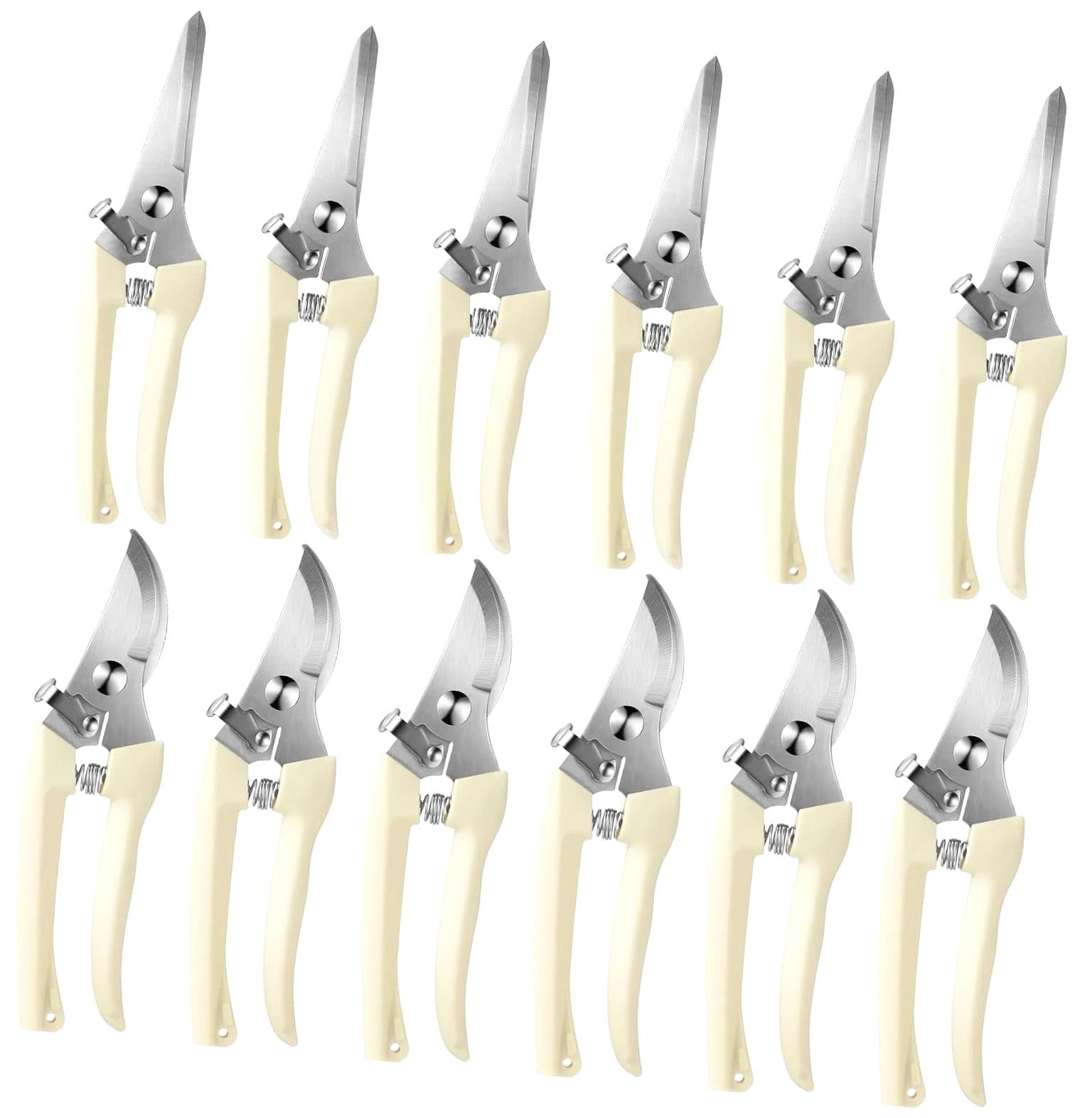 HYKE 12 Pcs Garden Shears Scissors Pruning Shears Floral Garden ...