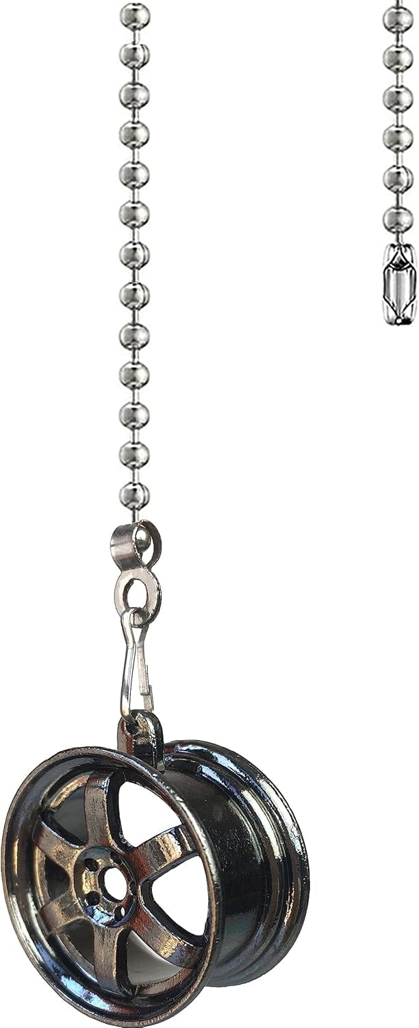 HYKE 12 inch Ceiling Fan Pull Chain Wheel Charm Pendant Ceiling Fan ...