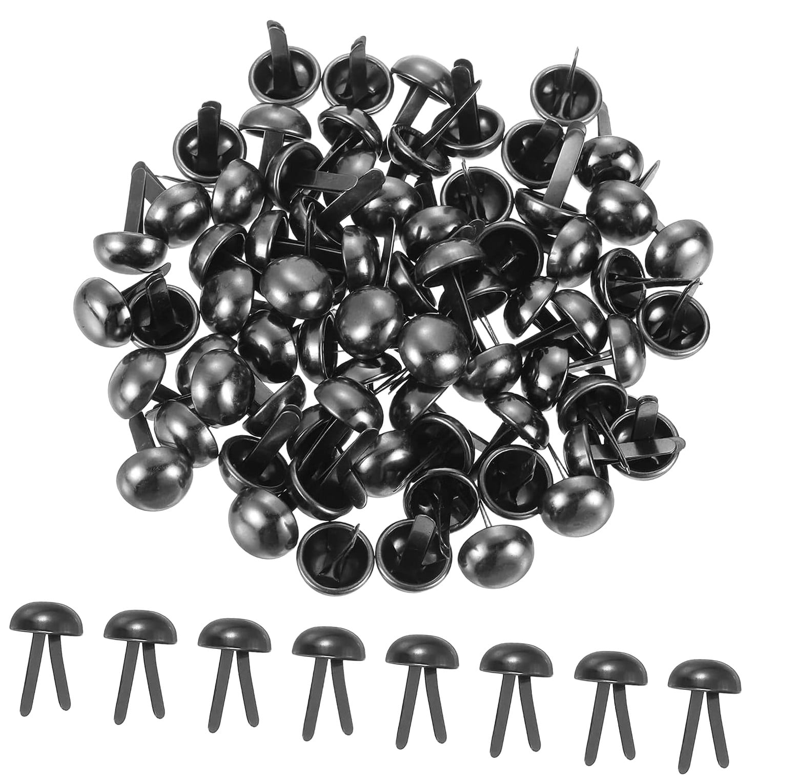 HYKE 120 Pcs Brads Paper Fasteners, 10 16 mm Metal Round Split, Prong ...