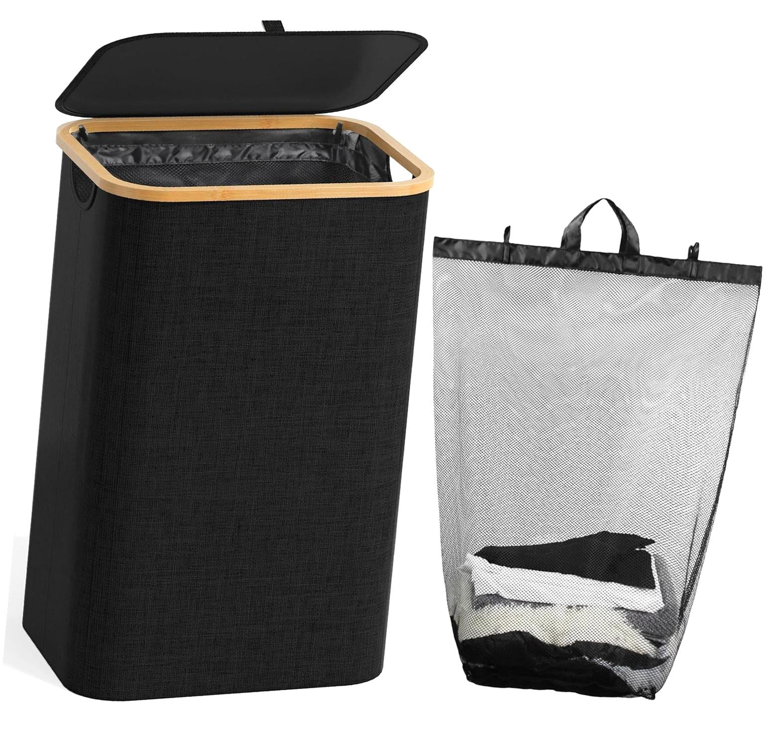 HYKE 120L Laundry Hamper with Lid, Dirty Clothes Hampers for Laundry ...