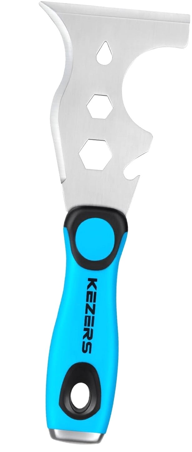 HYKE 13-in-1 Painter' , 3-Inch Steel Putty Scraper, Paint Scraper for ...