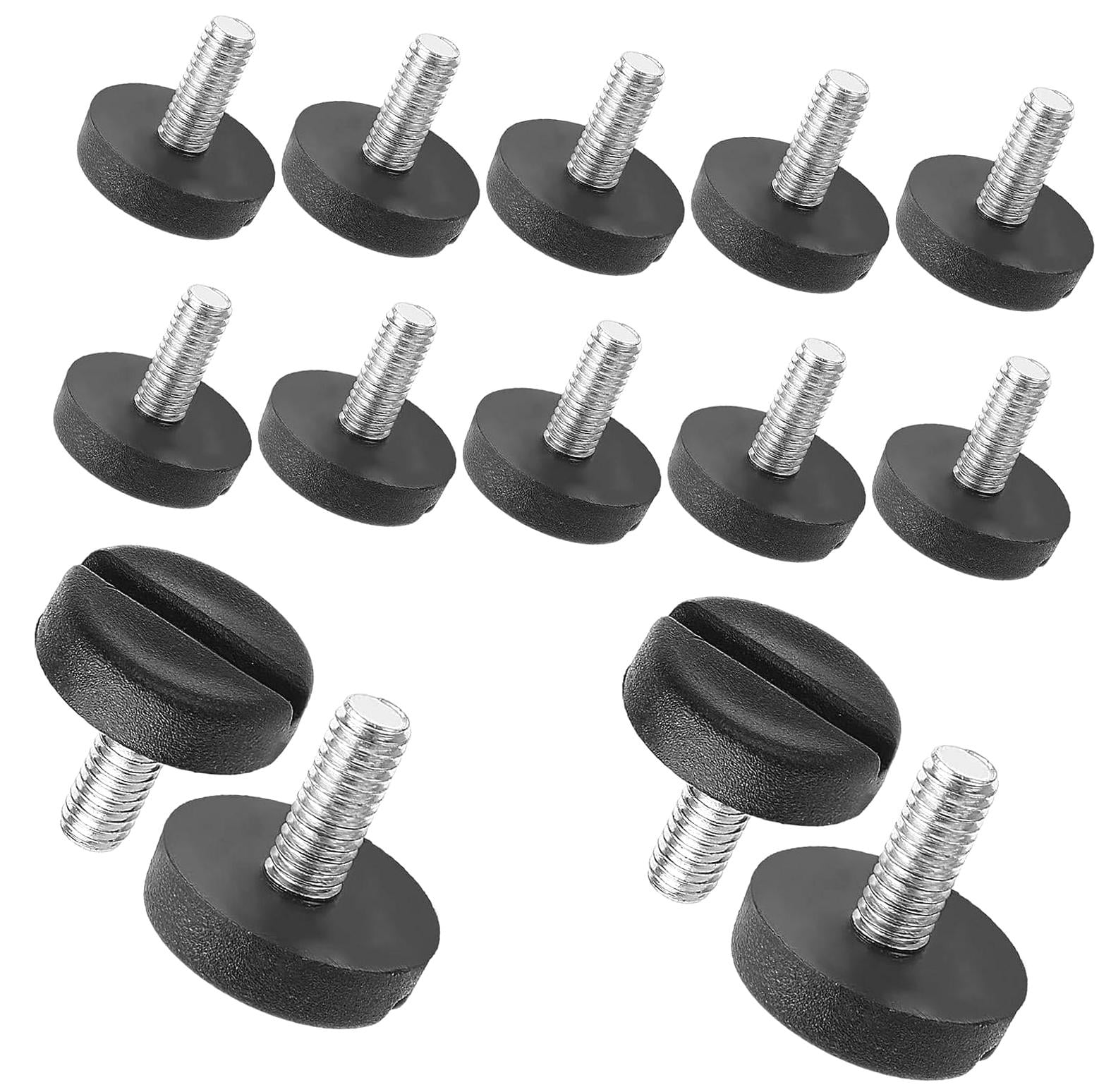 HYKE 14pcs Adjustable Furniture Levelers, Screw-on Table Feet ...