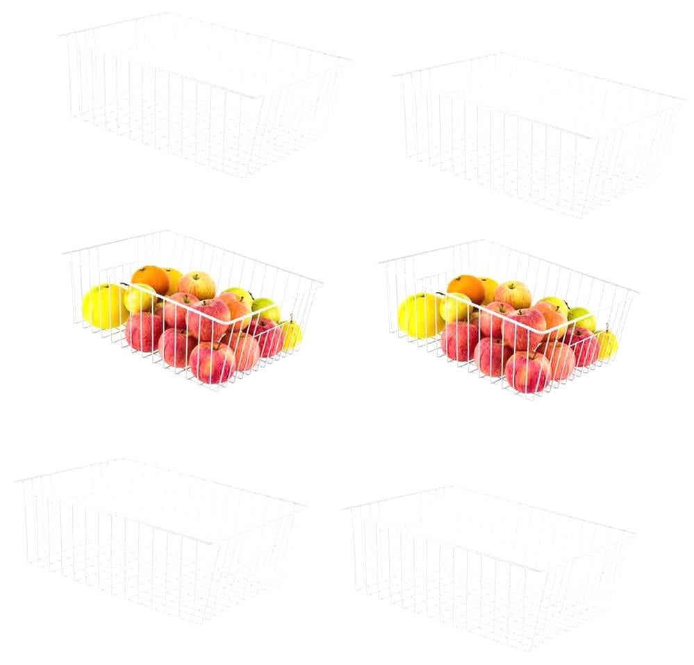 HYKE 16" L x 12" W Wider Freezer Storage Organizer Baskets Container ...