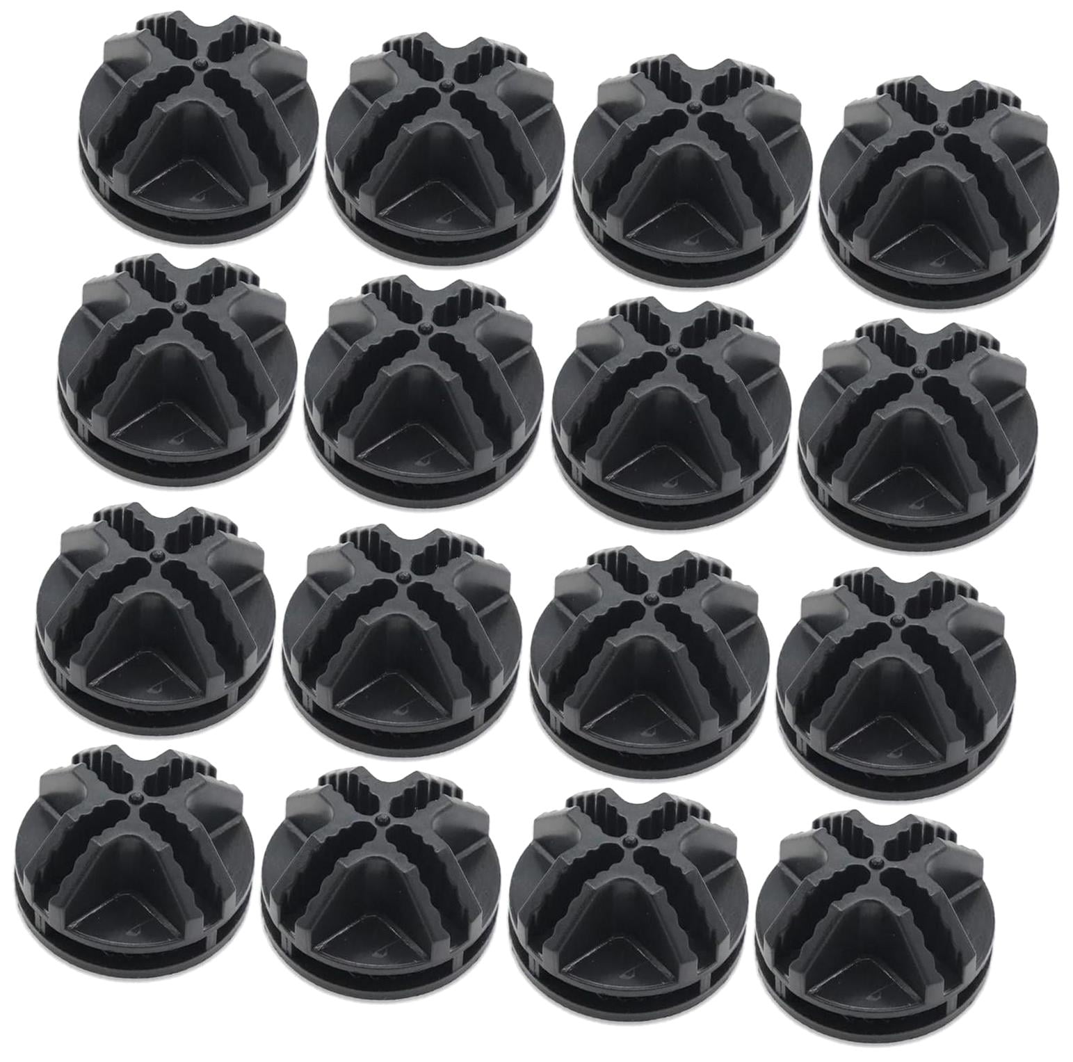 HYKE 16-Piece Plastic Grid Connectors for Modular Storage & Metal ...