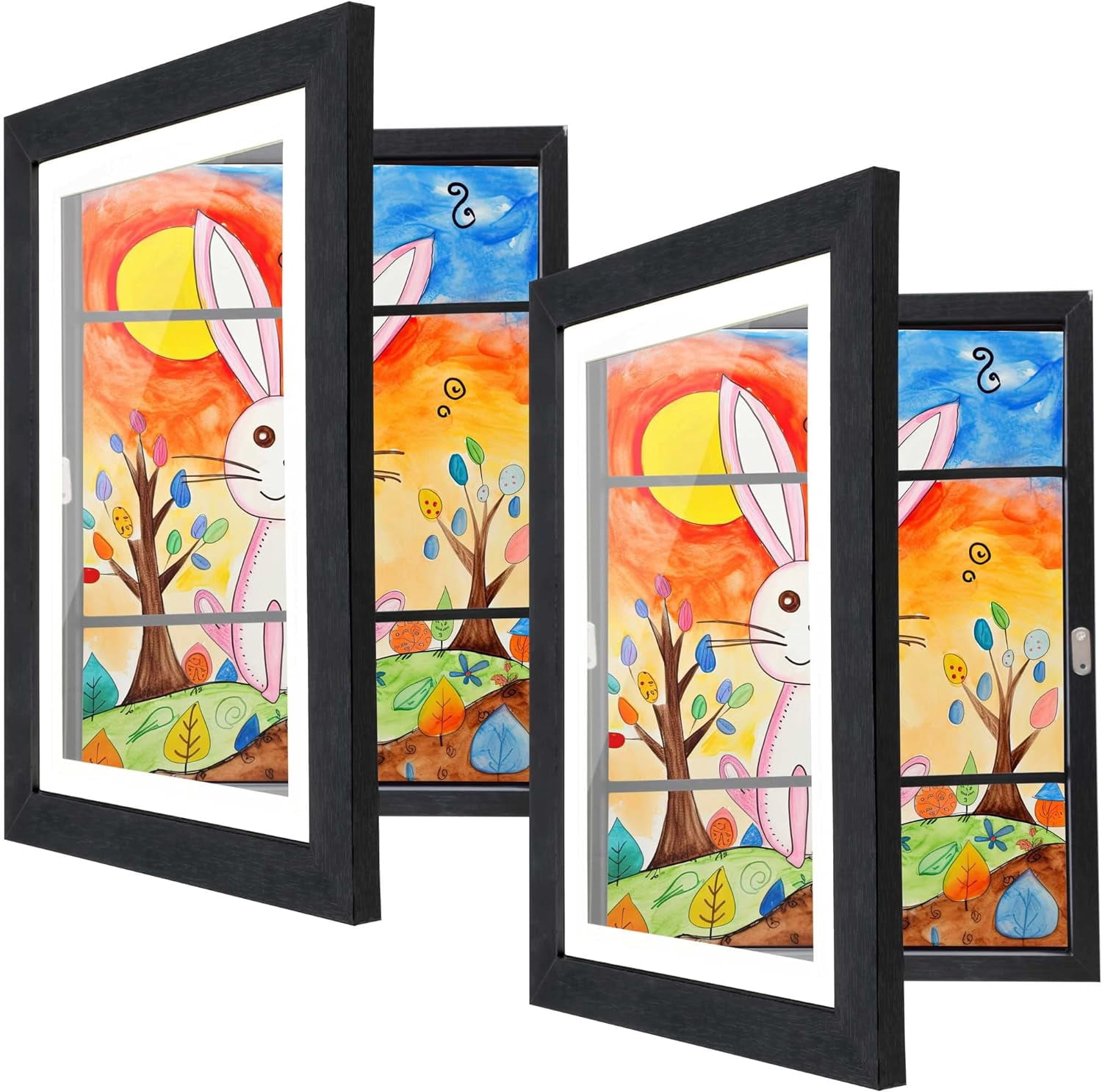 HYKE [2-Pack] Kids Artwork Frames Changeable, 11.8 x 8.3-IN, Front ...