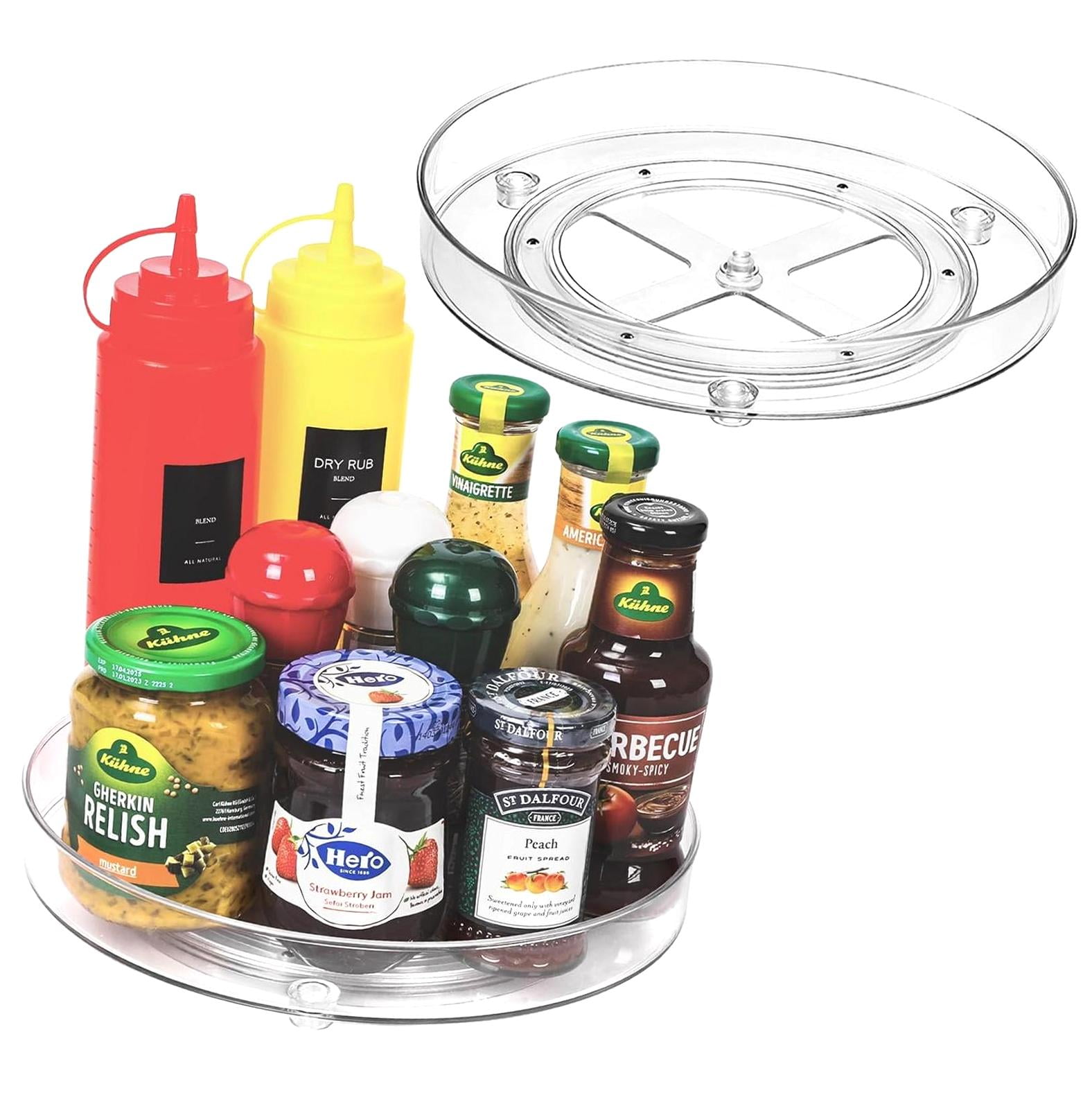 HYKE 2 Pack Lazy Susan Organizer, 10 Inch Lazy Susan Turntable for ...