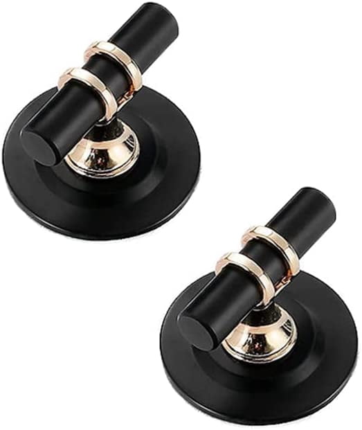HYKE 2 Pack Self-Stick Cabinet Handle Knobs Metal Drawer Knob Pull ...