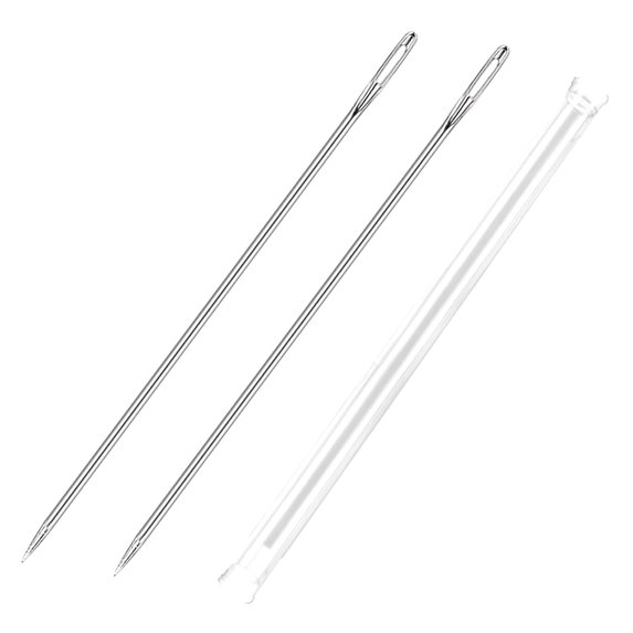 HYKE 2 Pieces 8 Inch Upholstery Needles Extra Long Sewing Needles Large ...