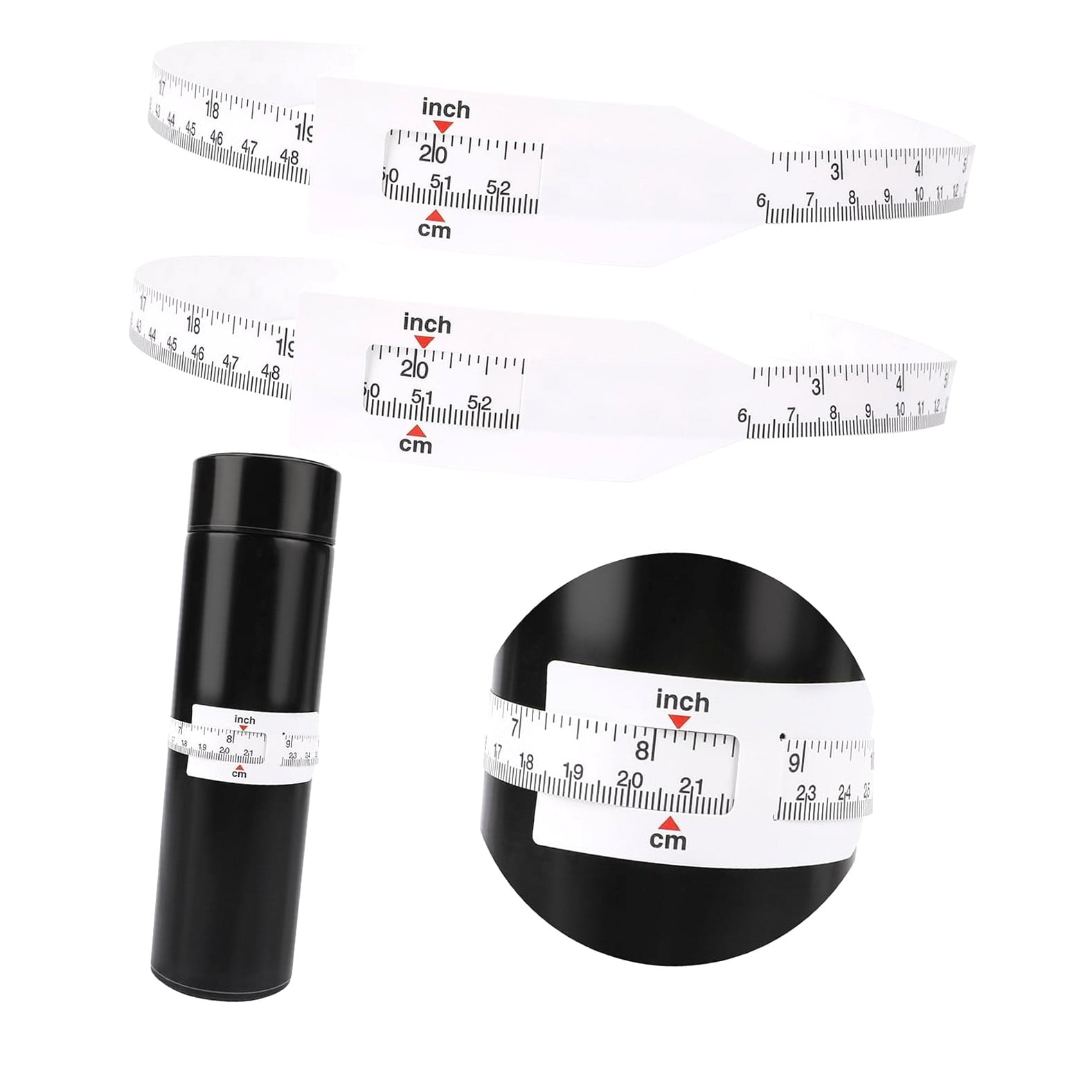 HYKE 2 in 1 Circumference Measuring Ruler, 2 Pieces Width Measurer for ...