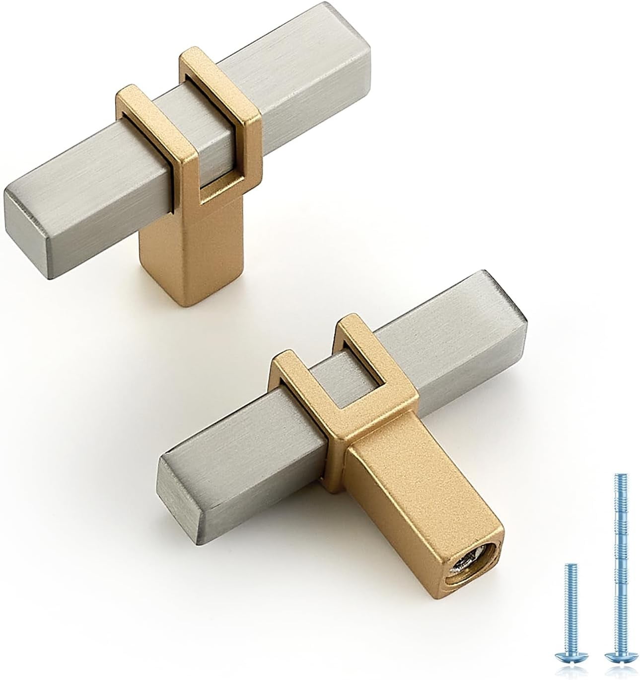 HYKE 2 inch Cabinet Handles, 3 Pack Kitchen Cabinet Handles Brushed ...