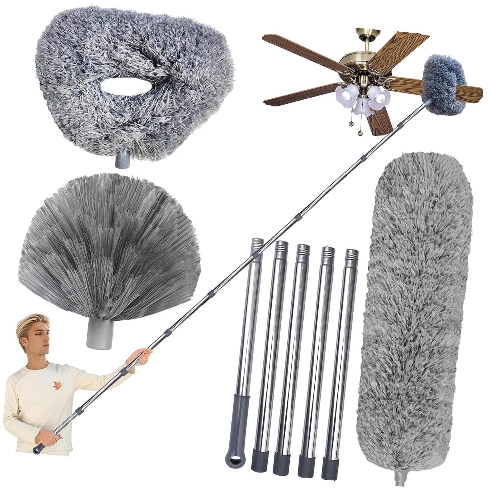 HYKE 20+ Foot Extended Reach Ceiling Fan Cleaner & Cobweb & Corner ...