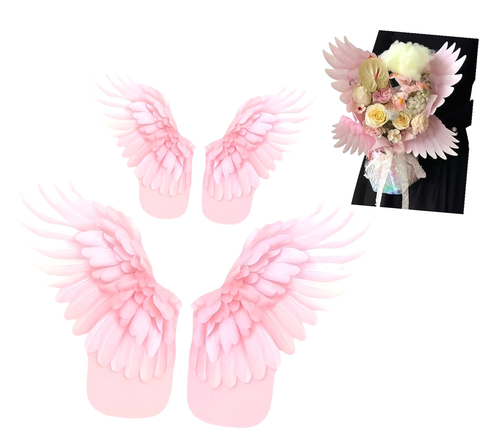 HYKE 20-Sheet Wrap Set - Double-Sided Floral Bouquet Packaging for ...