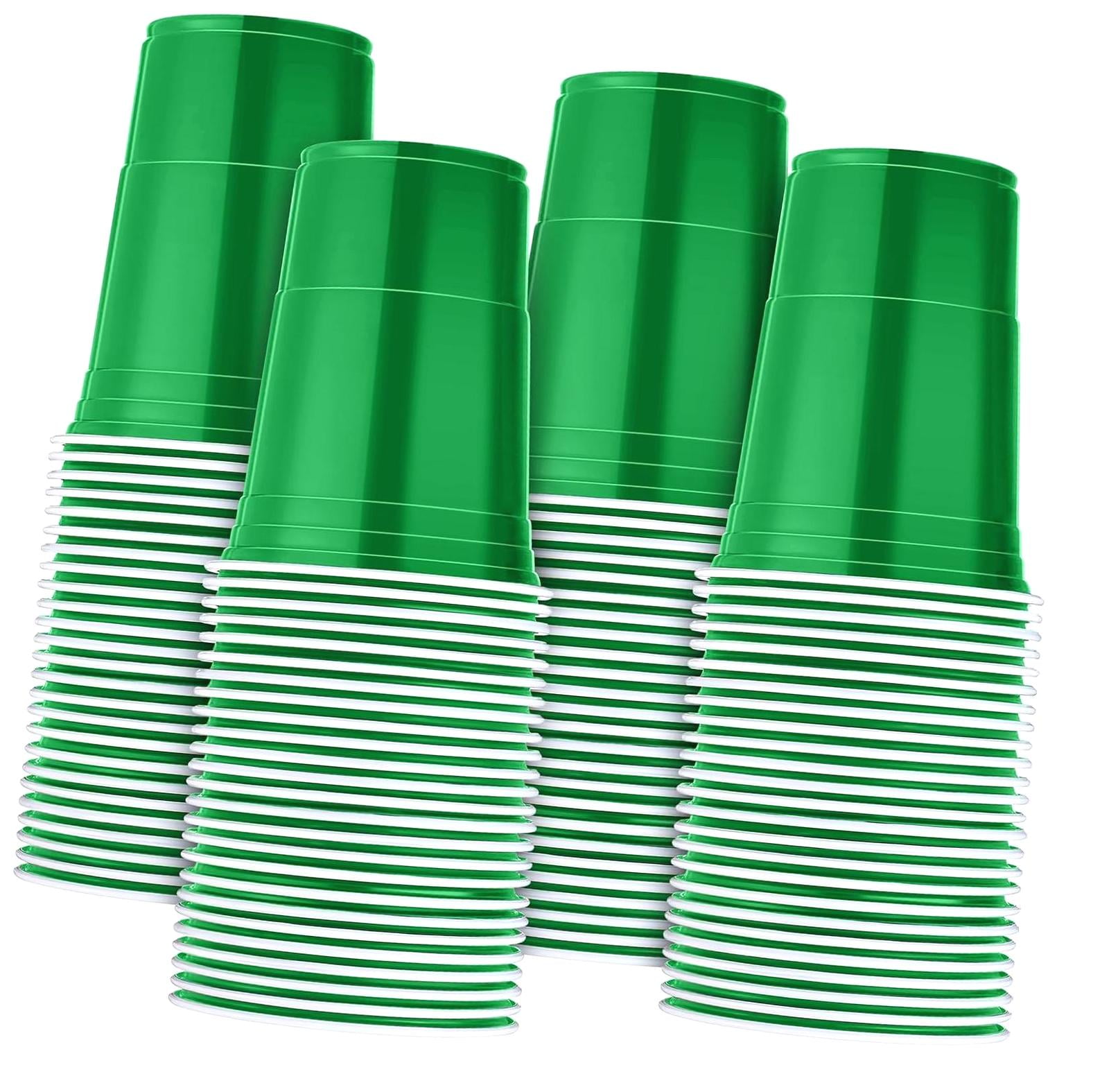 HYKE 200 Pack Plastic Cups Bulk for Graduation Wedding Party 16 oz Cups ...