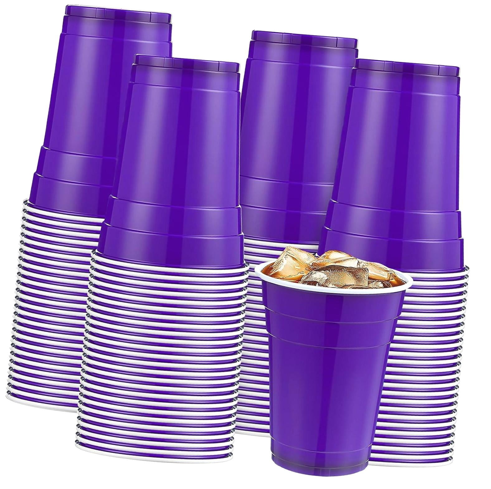 HYKE 200 Pack Plastic Cups Bulk for Graduation Wedding Party 16 oz Cups ...