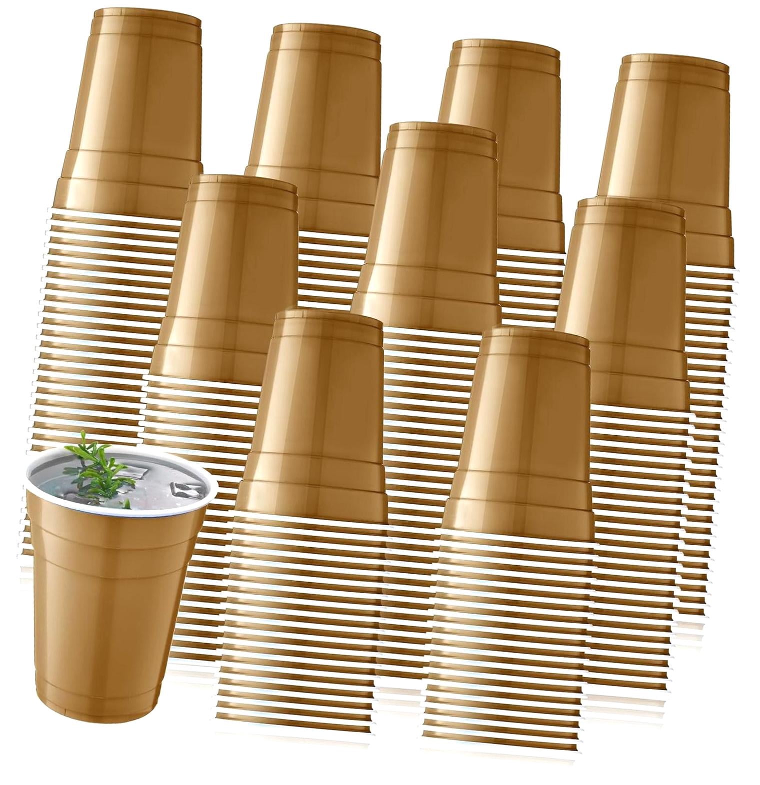 HYKE 200 Pcs Cups Bulk 18oz Wedding Plastic Graduation Christmas Party ...