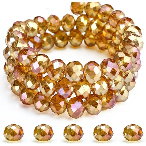 HYKE 200 Pieces 8mm Briolette Beads for Jewelry Making, Faceted ...