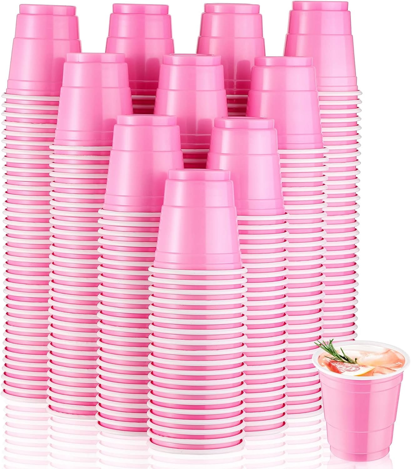 HYKE 200 pcs 2 oz Graduation Plastic Shot Cups Mini Disposable Shot ...