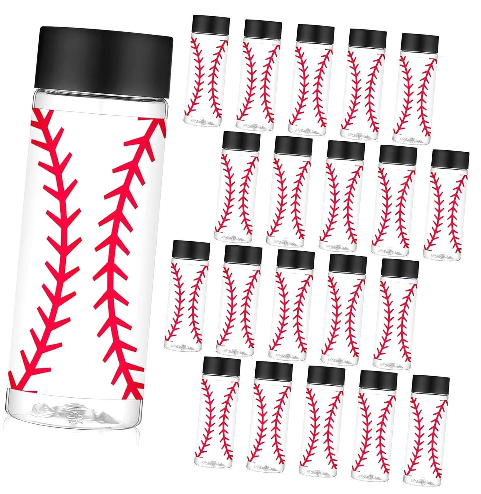 HYKE 24 Pcs Soccer Plastic Bottles with Lids 13.5 oz Soccer Team Bulk ...