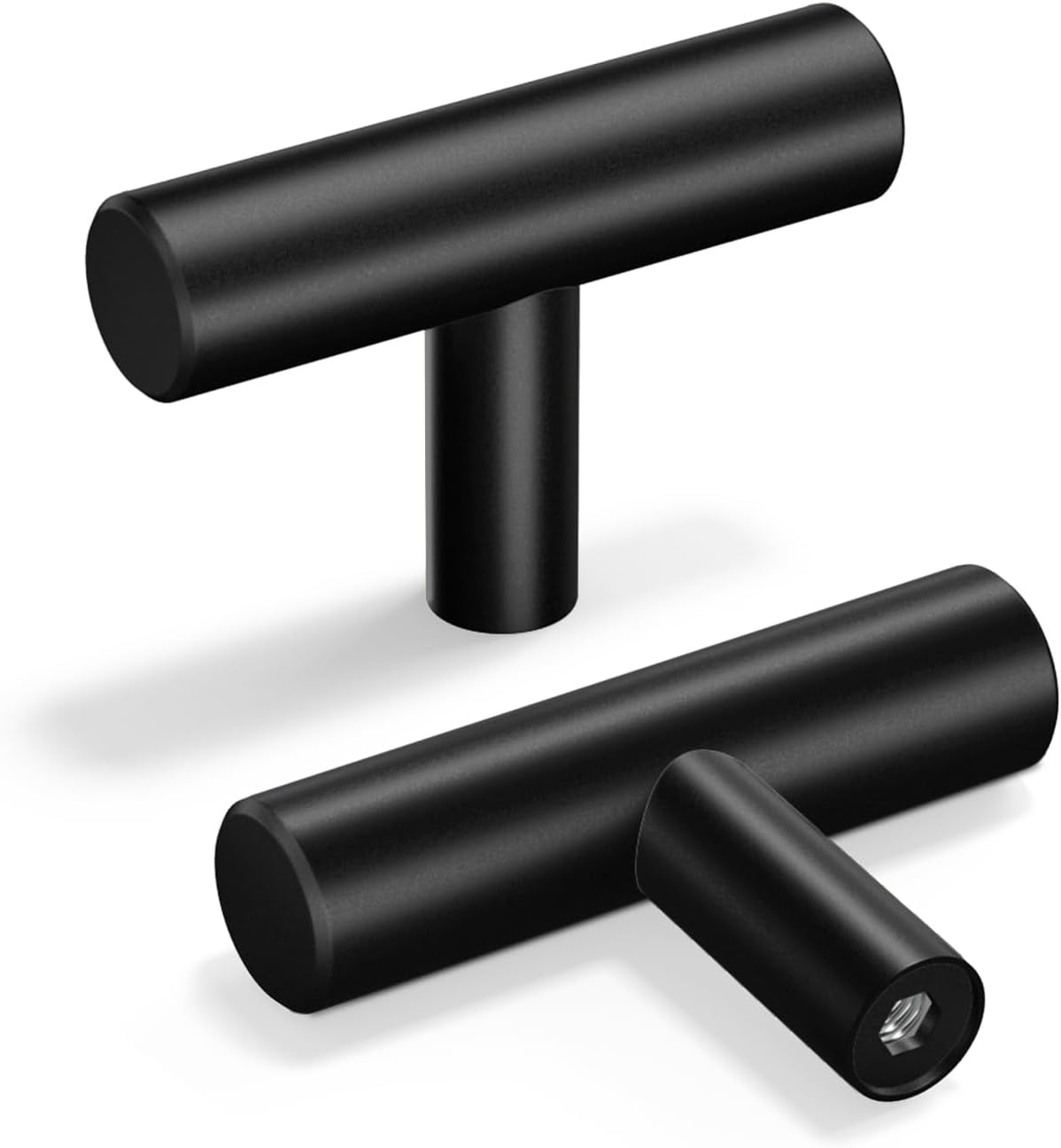 HYKE 25 Pack Black Cabinet Knobs Kitchen Cabinet Handles Matte Black Drawer Knobs Black Drawer ...