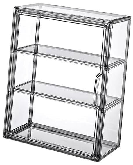 HYKE 2PACK 3-Tier Acrylic Display Case Featuring 2 Partition Panels ...